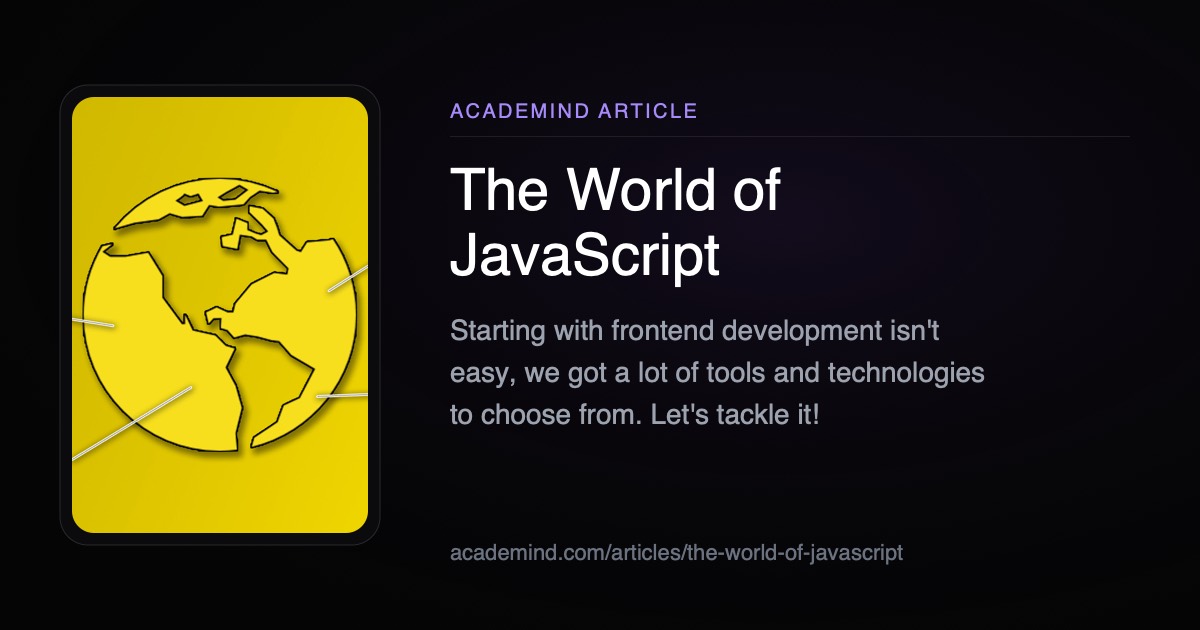 The World of JavaScript | Academind